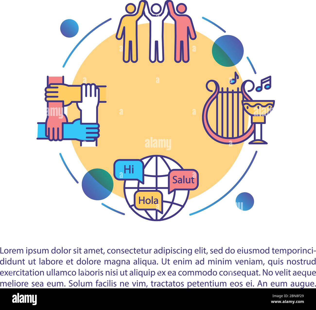 Cultural logo template Cut Out Stock Images & Pictures - Alamy