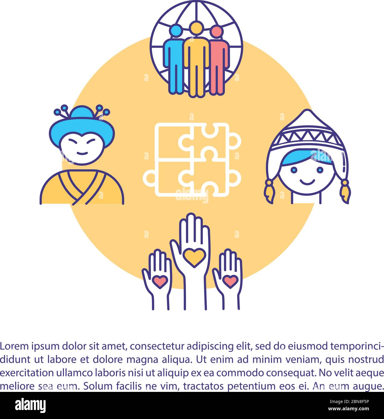 Cultural diversity concept icon with text Stock Vector Image & Art - Alamy