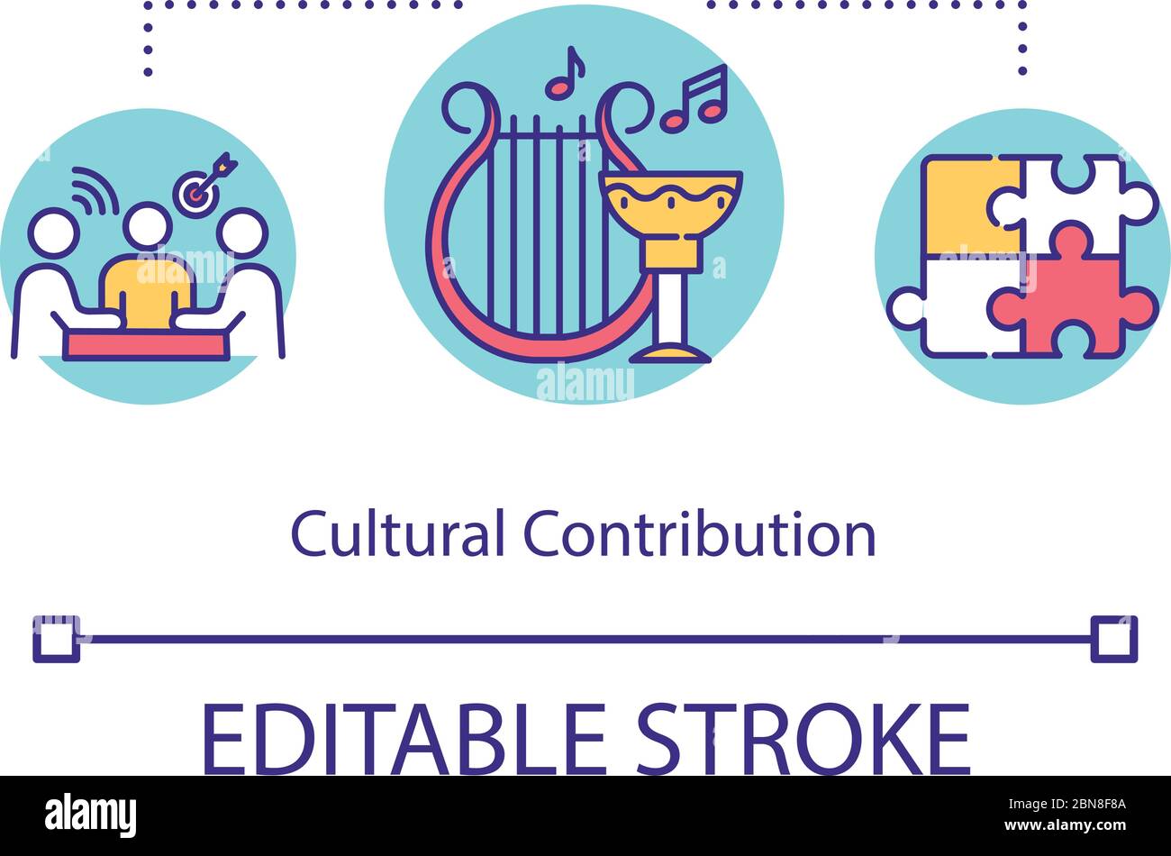 Cultural contribution concept icon Stock Vector Image & Art - Alamy