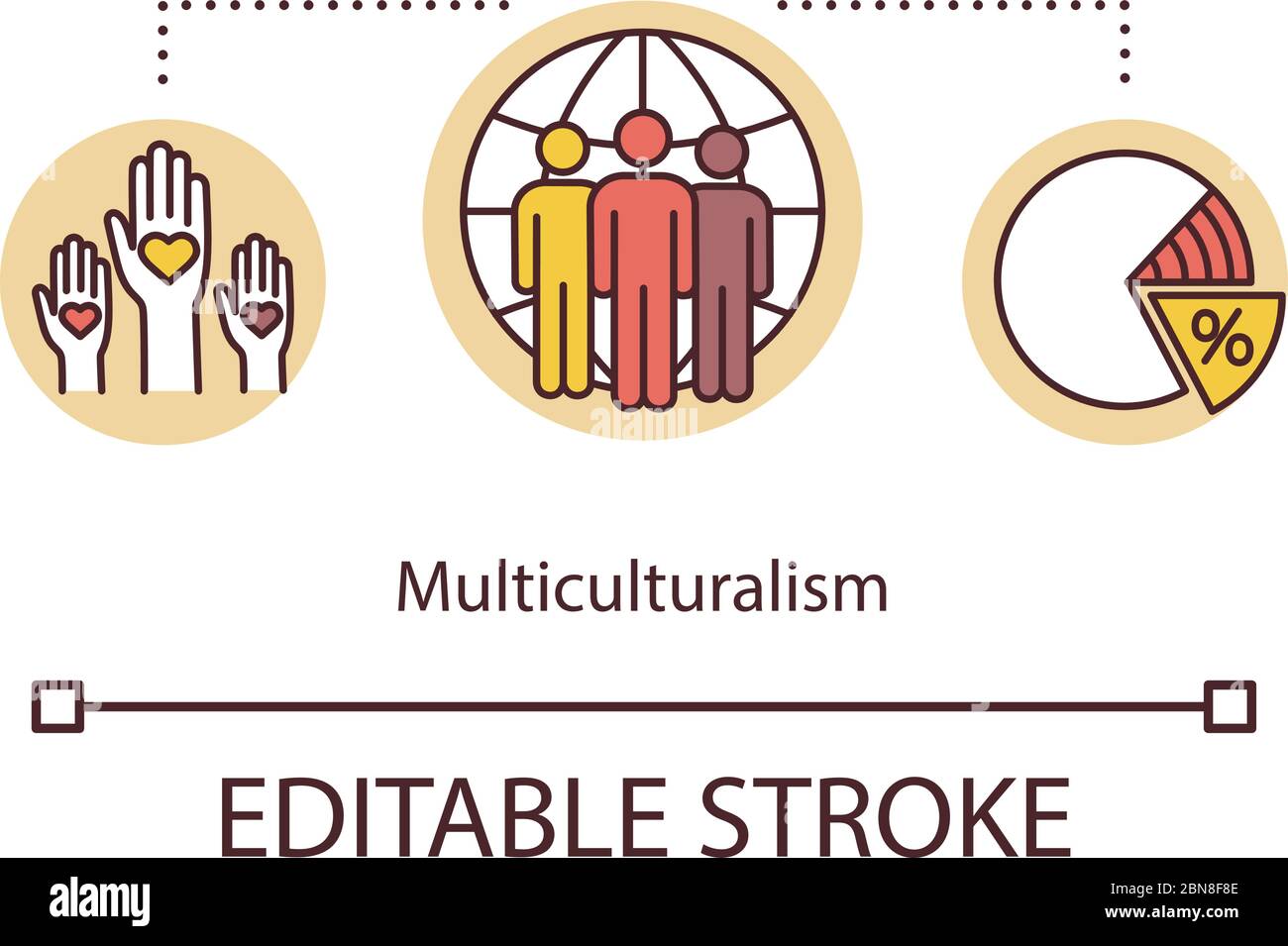 Multiculturalism concept icon Stock Vector Image & Art - Alamy