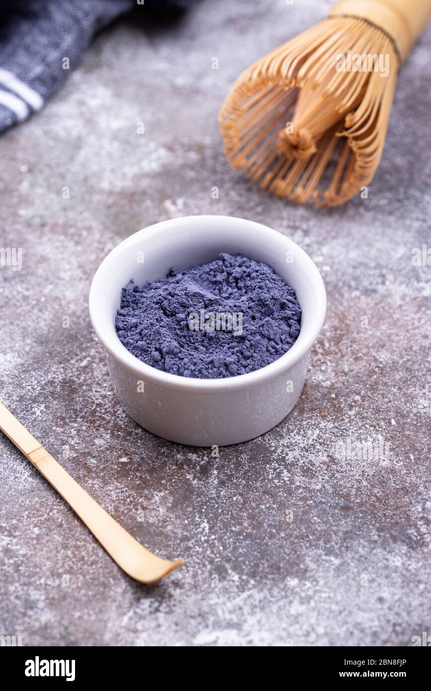 Blue matcha powder hi-res stock photography and images - Alamy