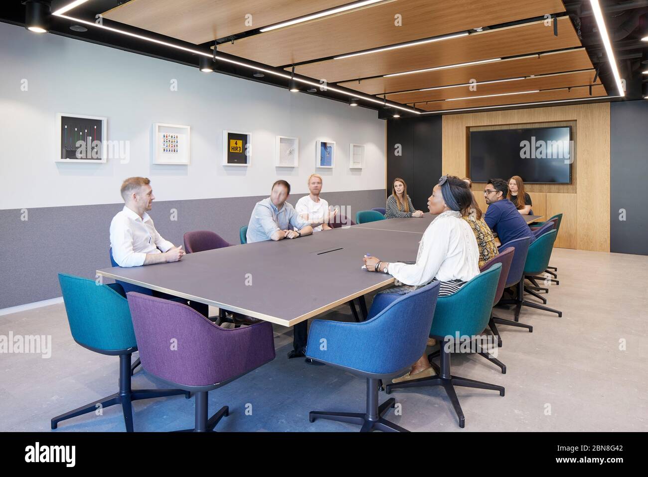 Boardroom. Office interior with smart contemporary design and furniture ...