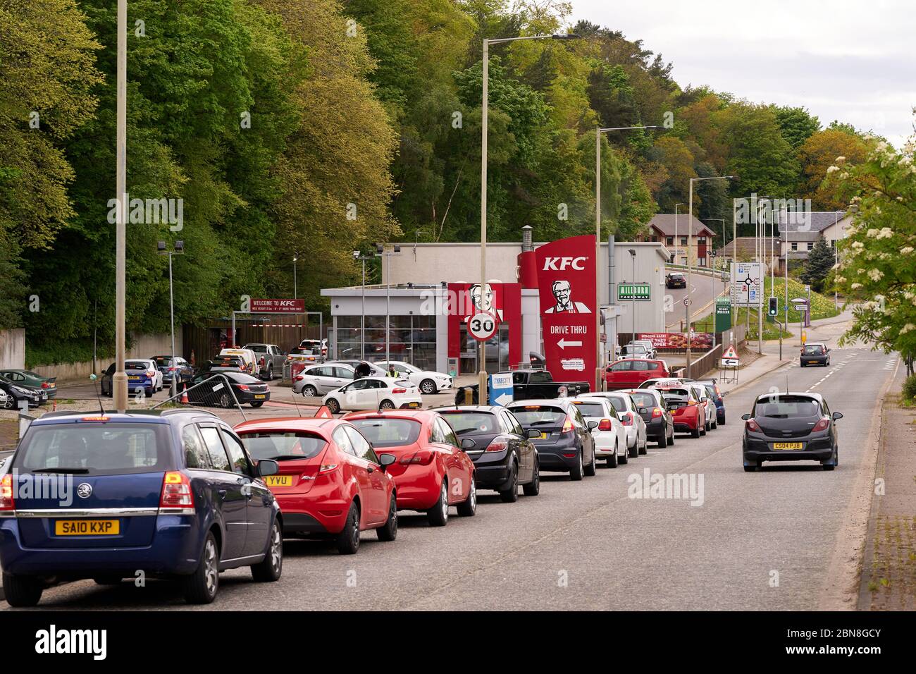 KFC, Millburn Road, Inverness, UK. 13th May, 2020. UK. This is the ...