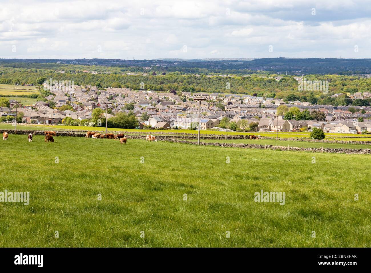 A scene in the Holme Valley, West Yorkshire Stock Photo - Alamy