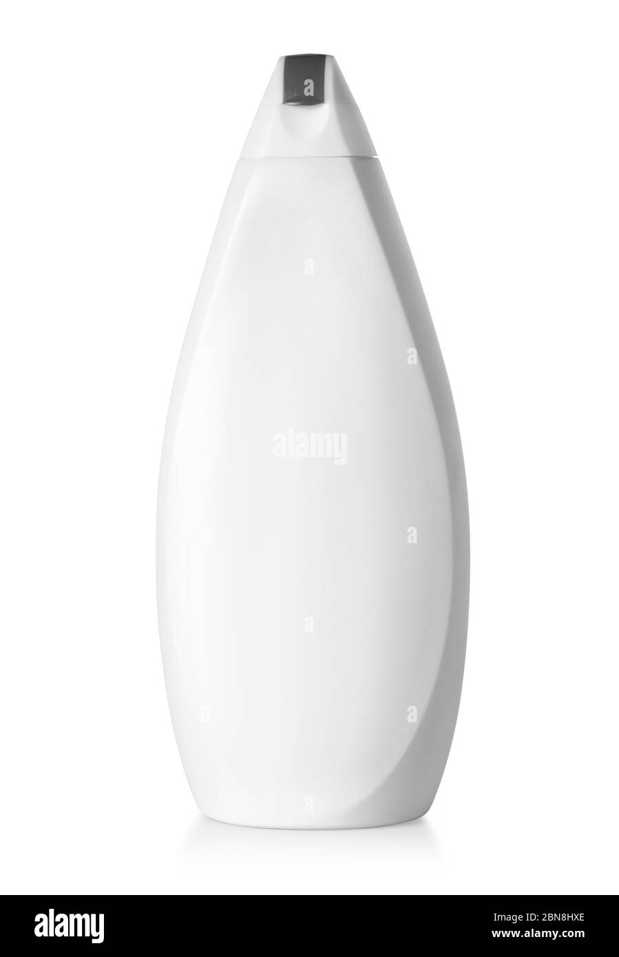 Plastic Shampoo Bottle With Flip-Top isolated on white with clipping ...