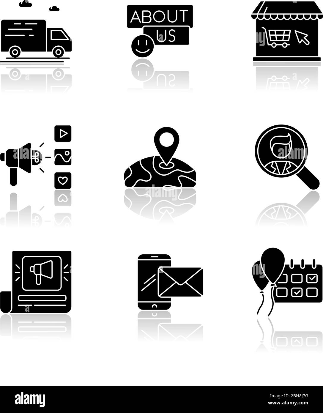 Digital shop online world Black and White Stock Photos & Images - Alamy