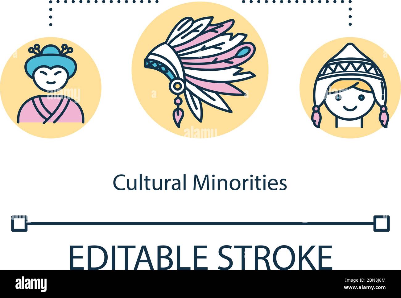 Cultural minorities concept icon Stock Vector Image & Art - Alamy