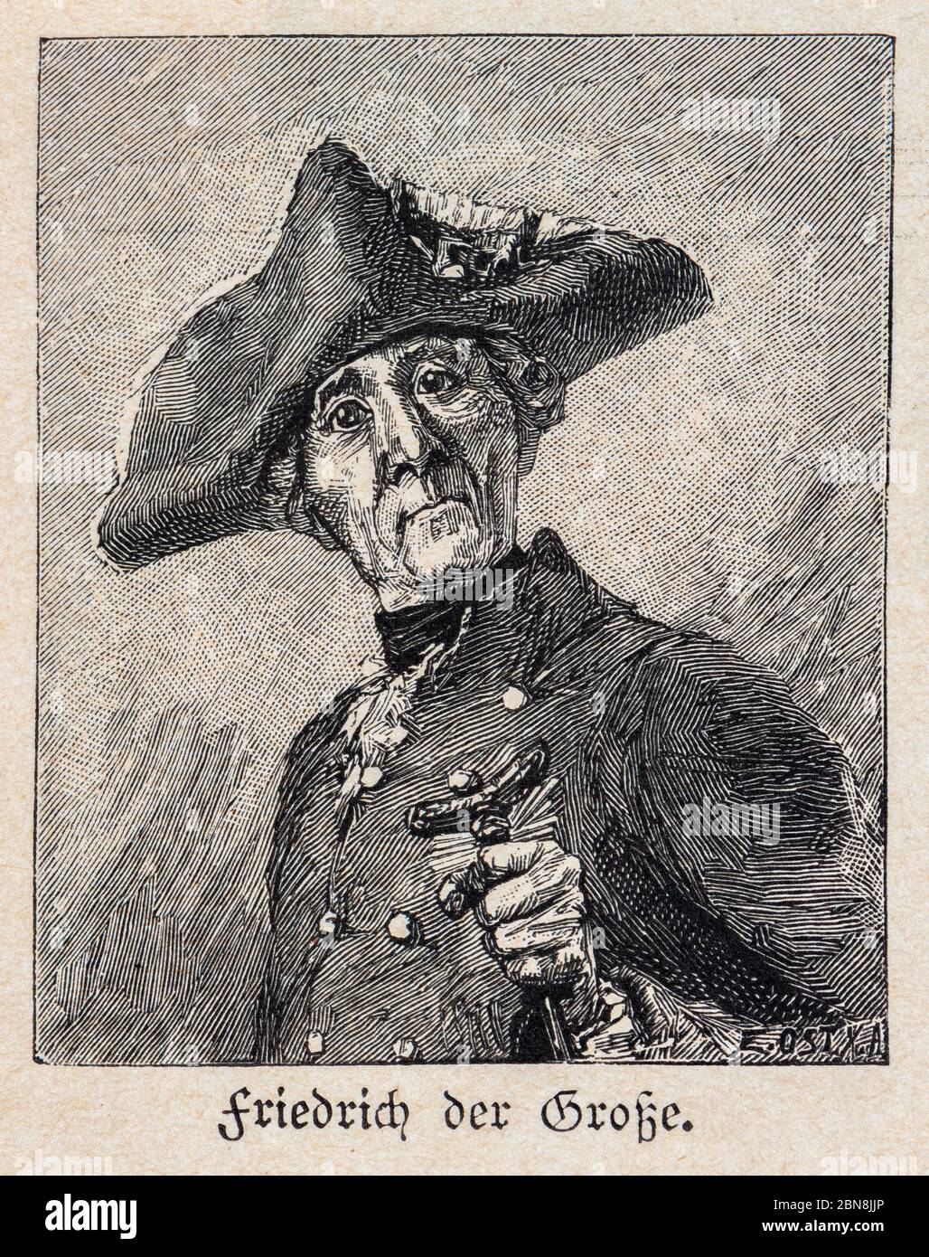 Portraiture of the Prussian King Frederik the Great,Berlin ...
