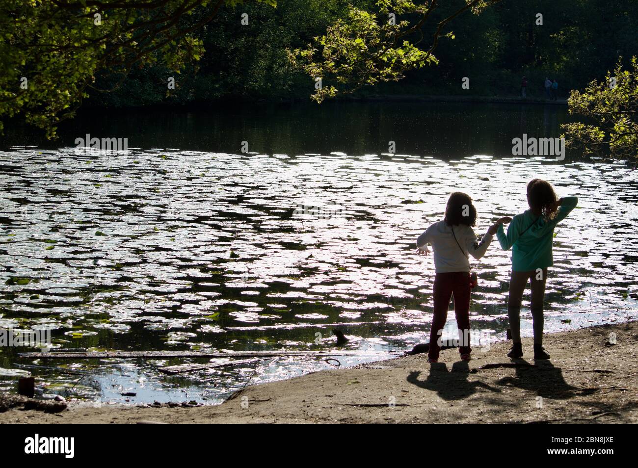 Children throwing stones hi-res stock photography and images - Alamy
