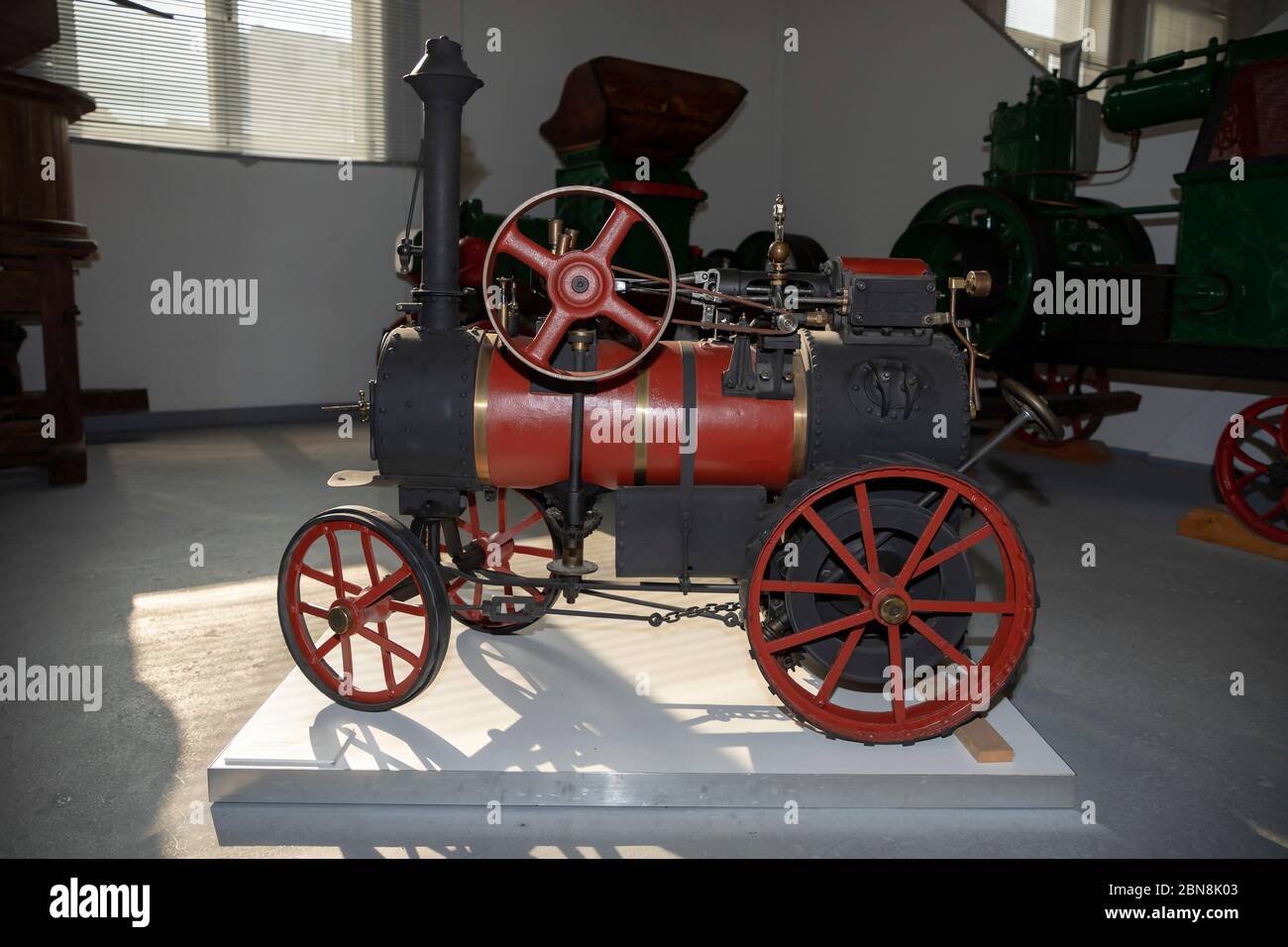 Belgrade, Serbia: Locomobile, movable steam engine used in agriculture ...