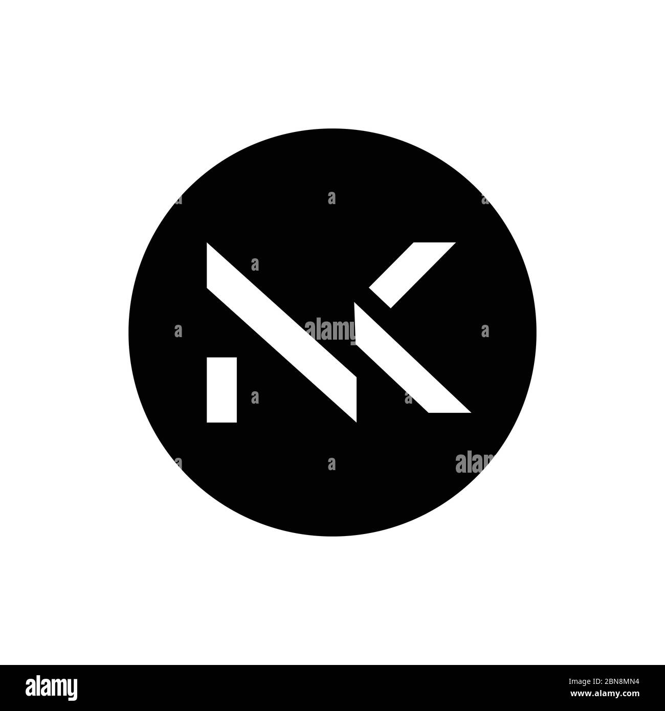 Initial Letter NK Logo Design Vector Template. Creative Abstract NK ...