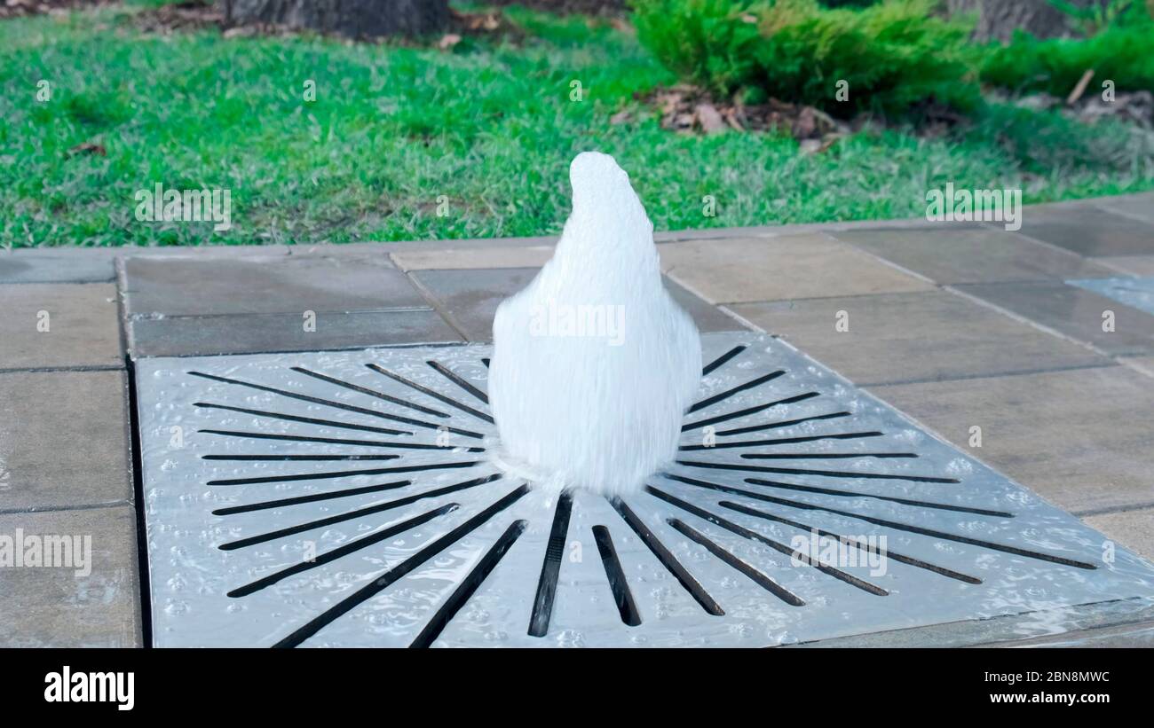 Running water fountain in summer hi-res stock photography and images ...