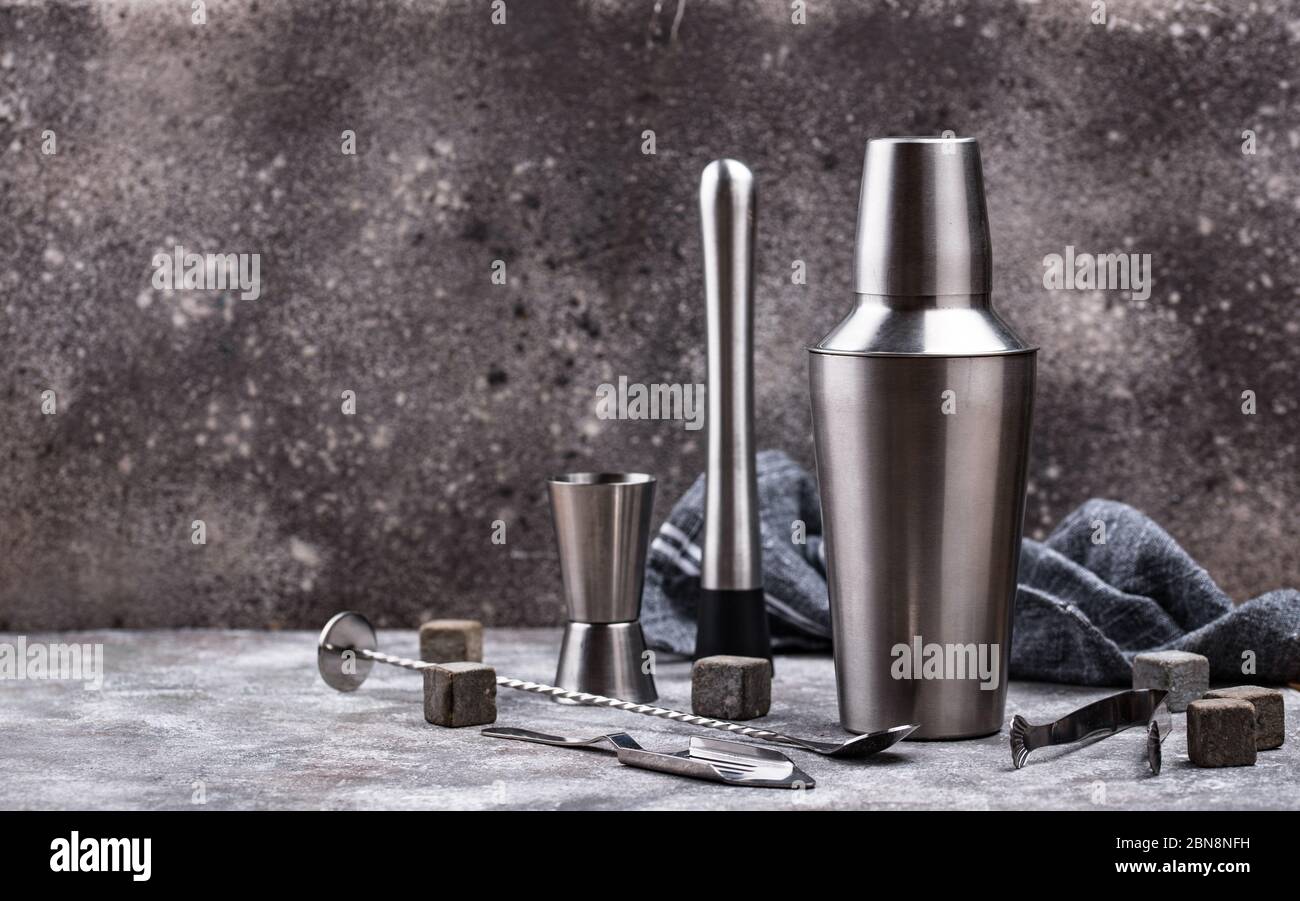 Cocktail bar tools hi-res stock photography and images - Alamy