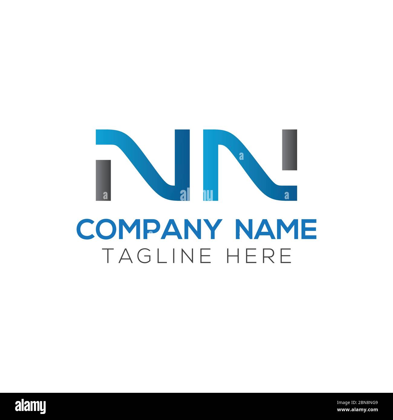 Initial Letter NN Logo Design Vector Template. Creative Abstract NN ...