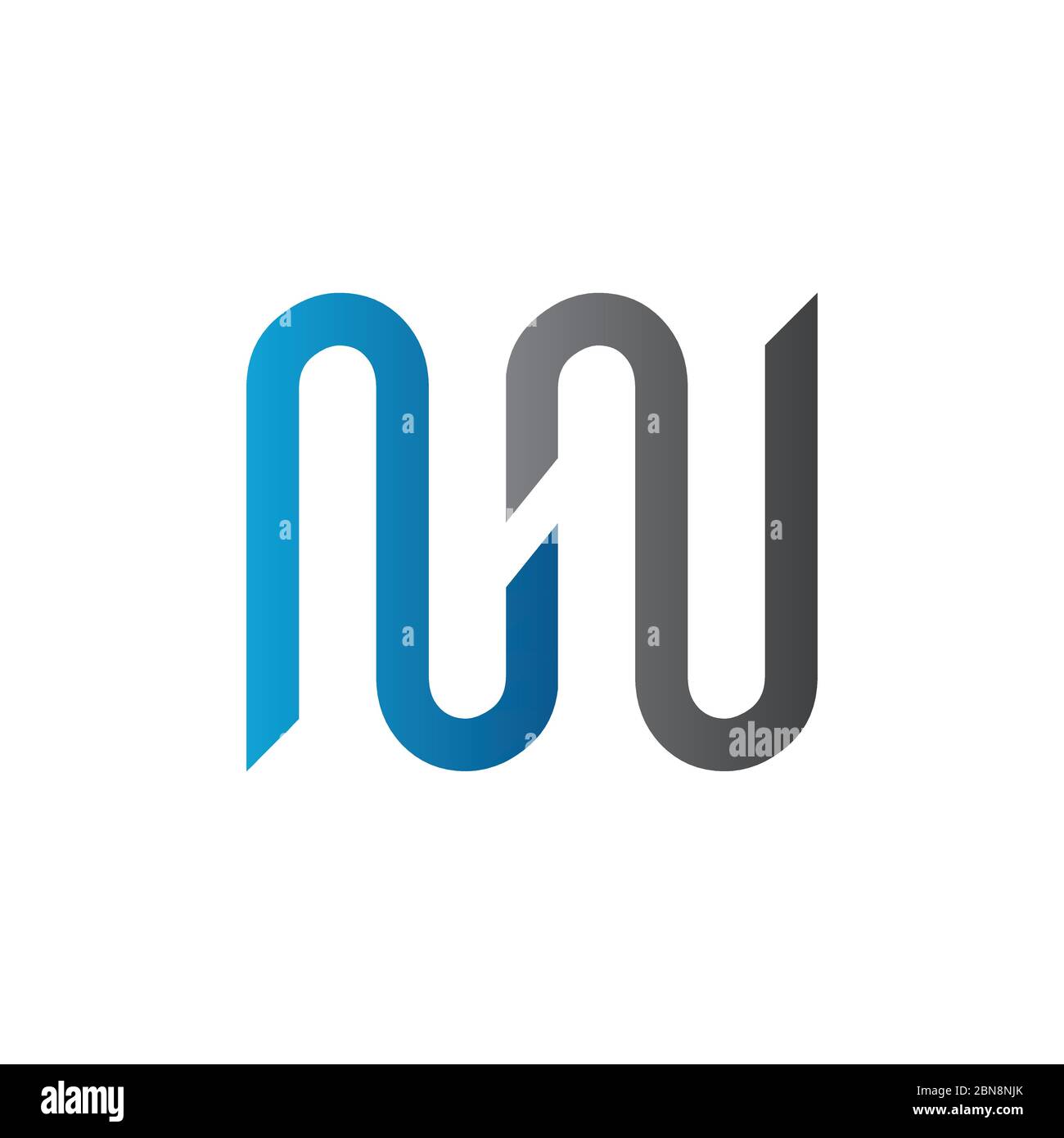 Initial Letter NN Logo Design Vector Template. Creative Abstract NN ...