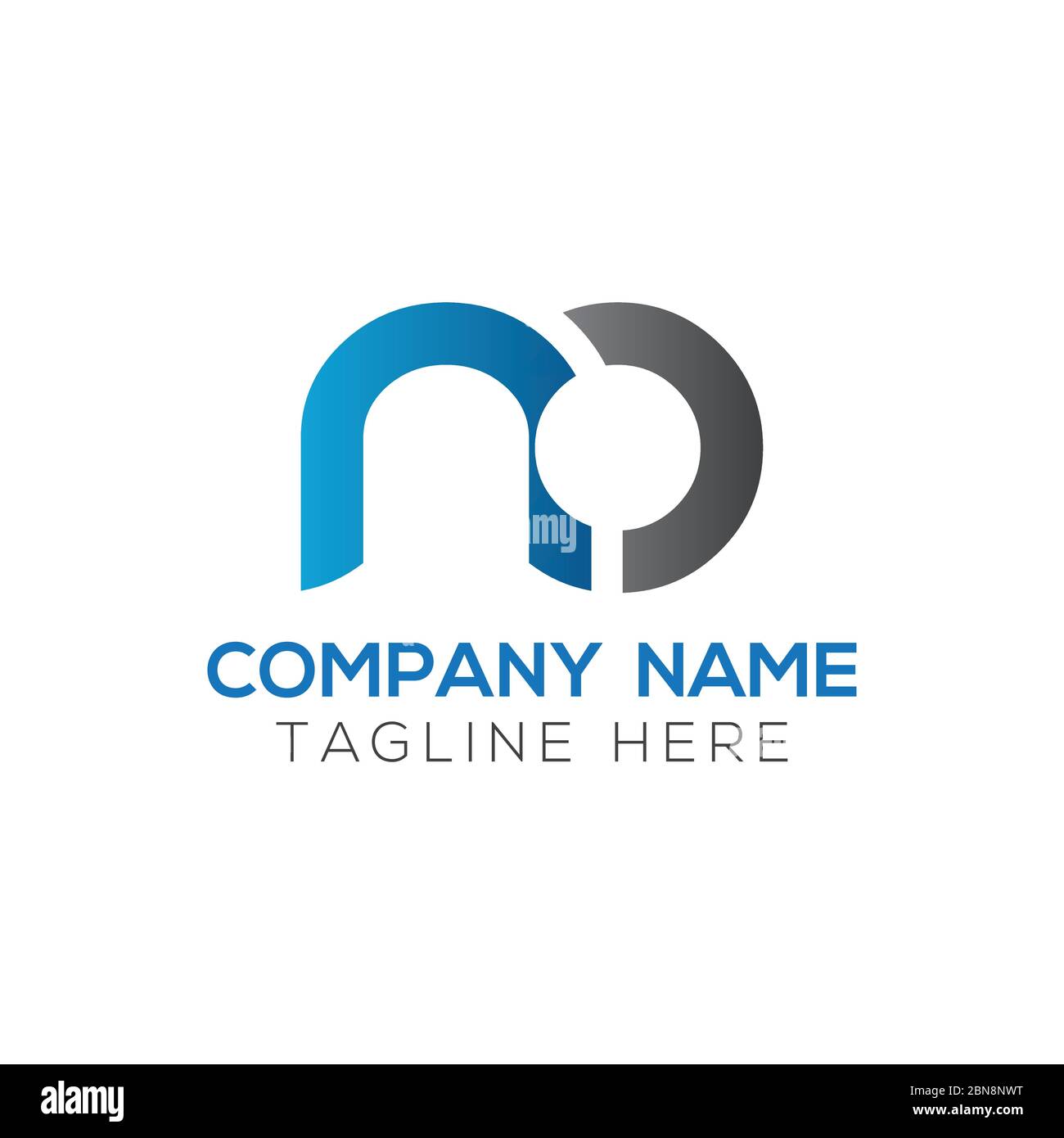 Initial Letter NO Logo Design Vector Template. Creative Abstract NO ...