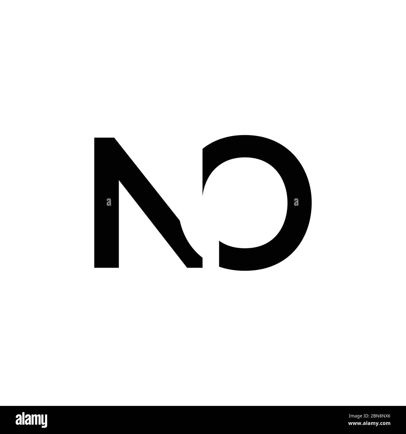 Initial Letter NO Logo Design Vector Template. Creative Abstract NO ...