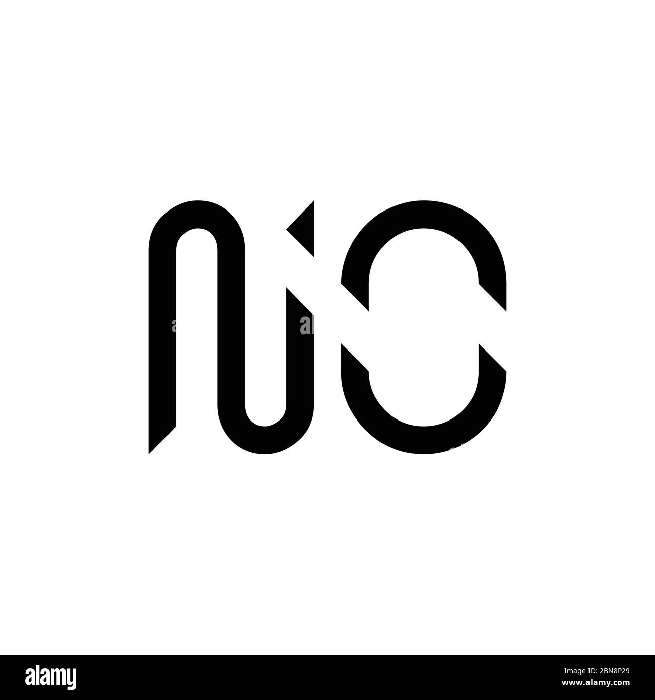 Initial Letter NO Logo Design Vector Template. Creative Abstract NO ...