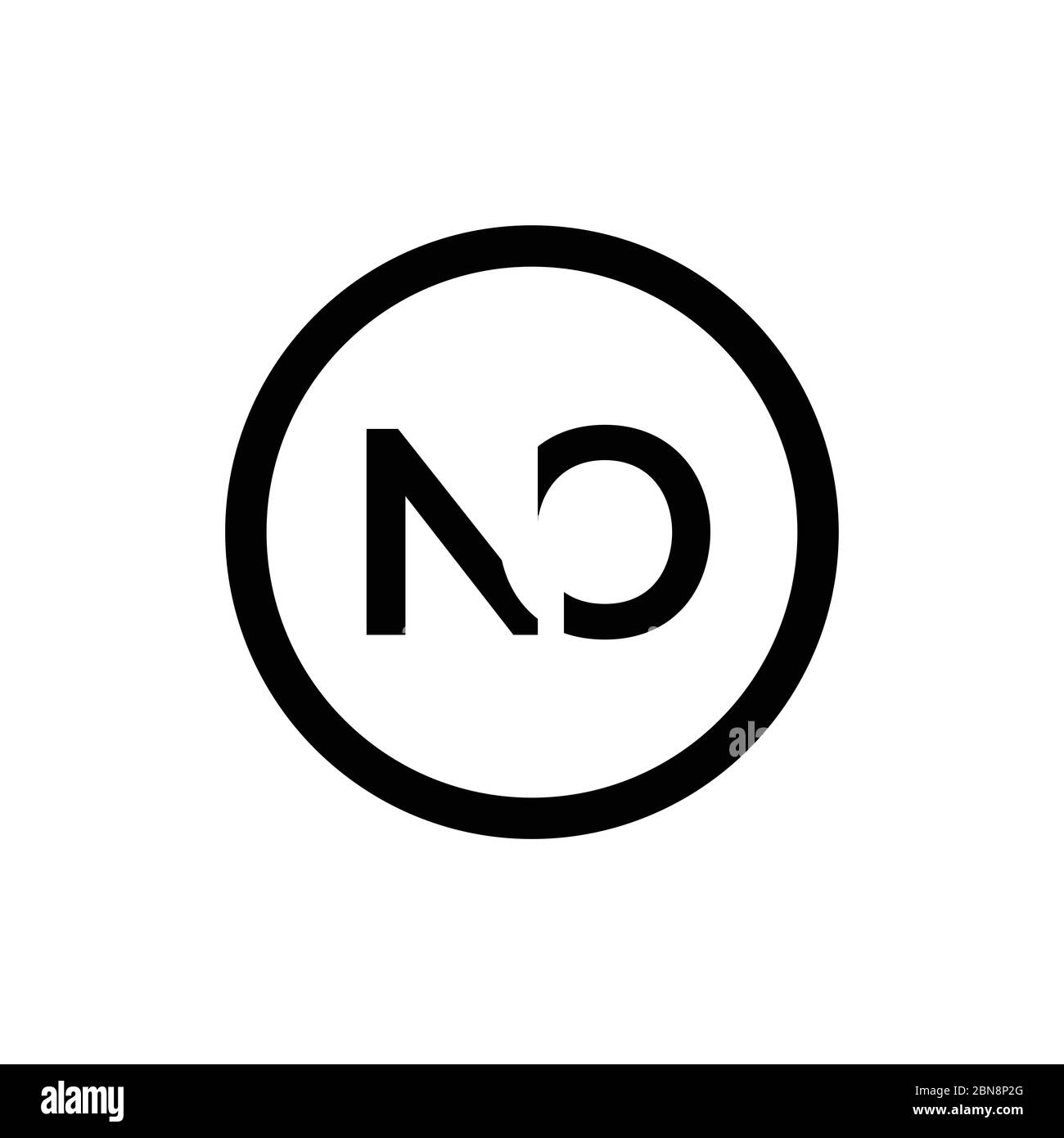 Initial Letter NO Logo Design Vector Template. Creative Abstract NO ...