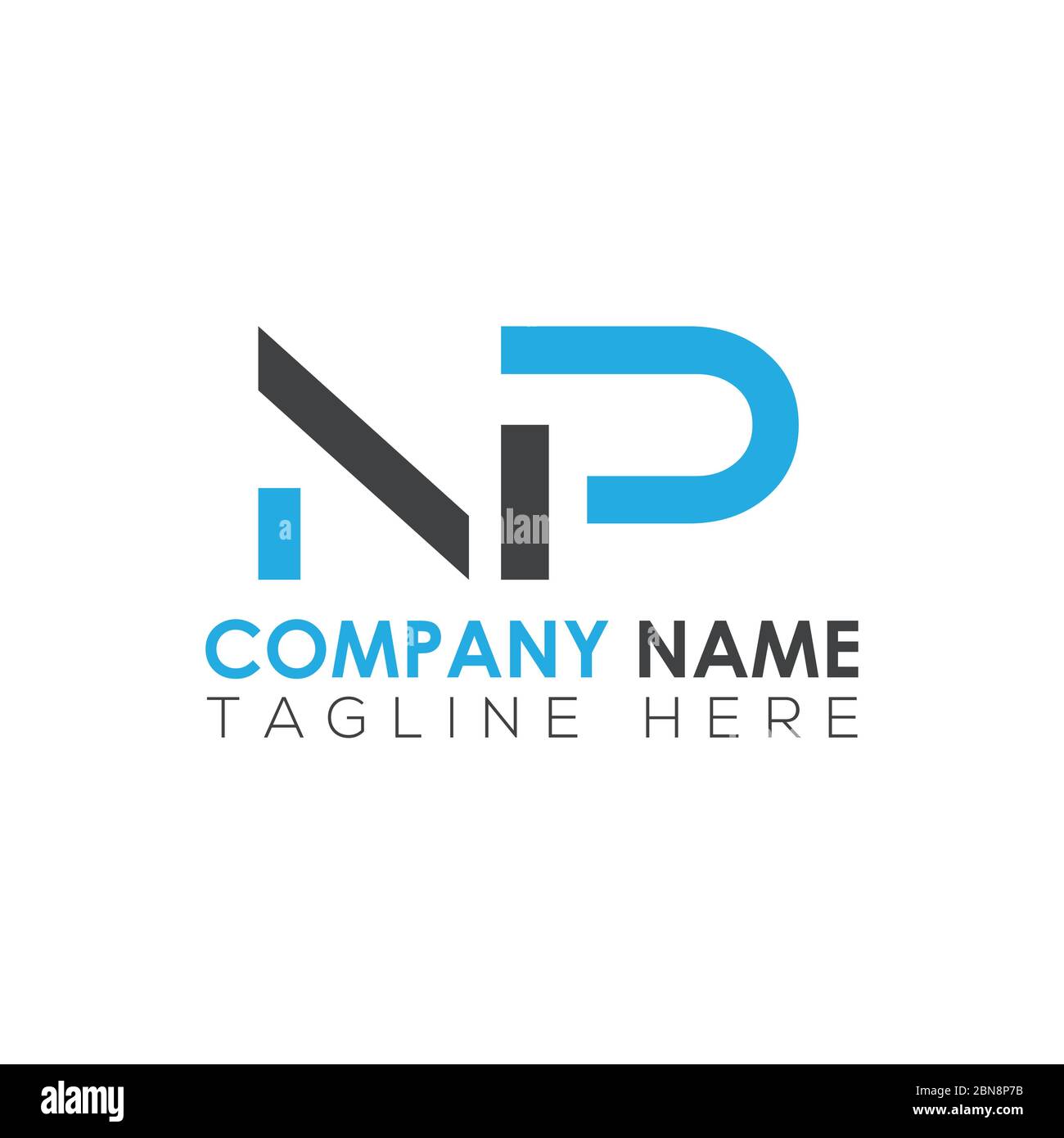 Np logo design hi-res stock photography and images - Alamy