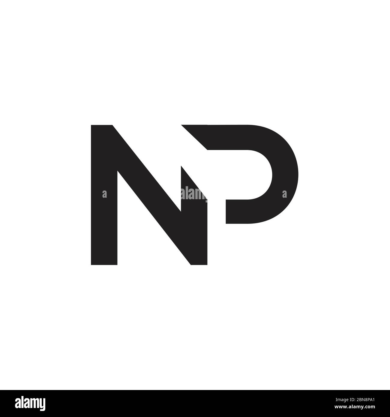 Initial Letter NP Logo Design Vector Template. Creative Abstract NP ...