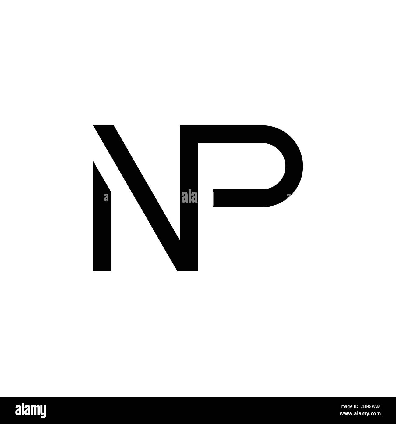Initial Letter NP Logo Design Vector Template. Creative Abstract NP ...