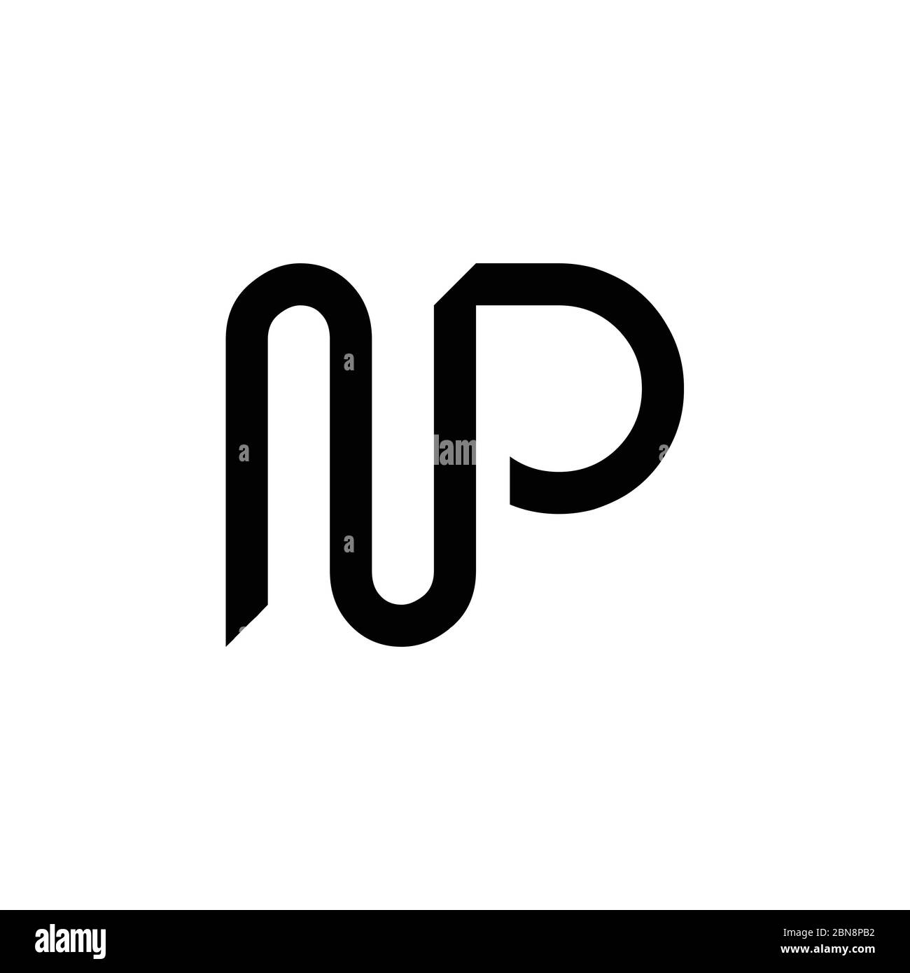 Initial Letter NP Logo Design Vector Template. Creative Abstract NP ...