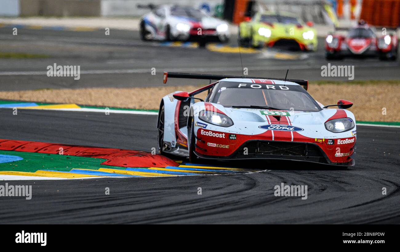 Le Mans / France - June 15-16 2019: 24 hours of Le Mans, Ford Chip ...