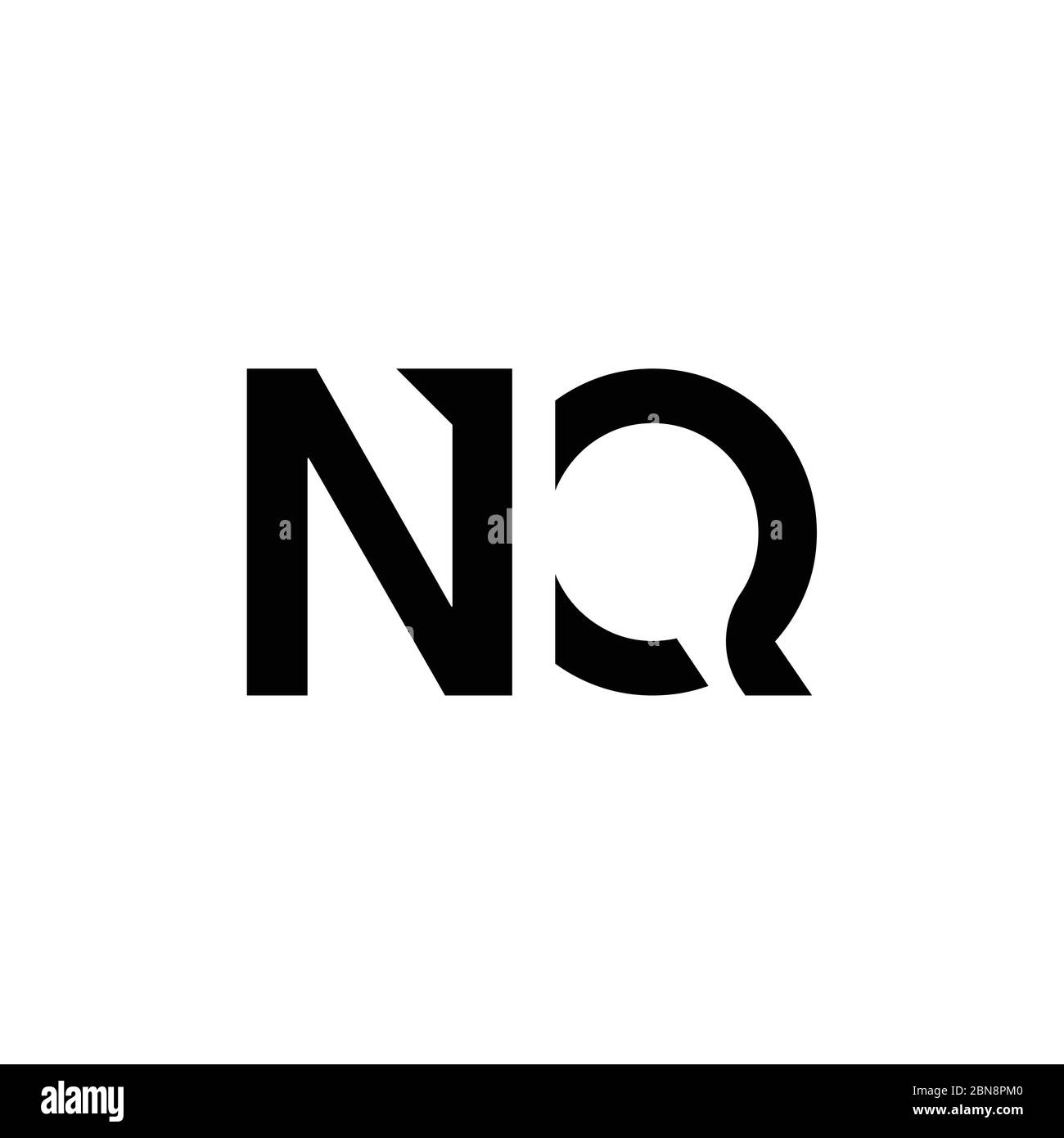 Initial Letter NQ Logo Design Vector Template. Creative Abstract NQ ...