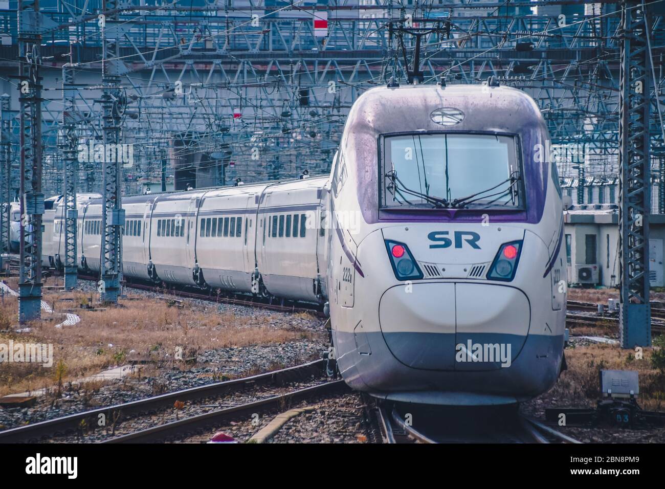Busan,South Korea 1/18/2020 Korail Korea High Speed Rail KTX Trains in ...