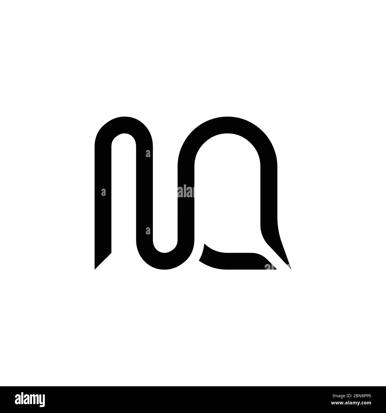 Initial Letter NQ Logo Design Vector Template. Creative Abstract NQ ...