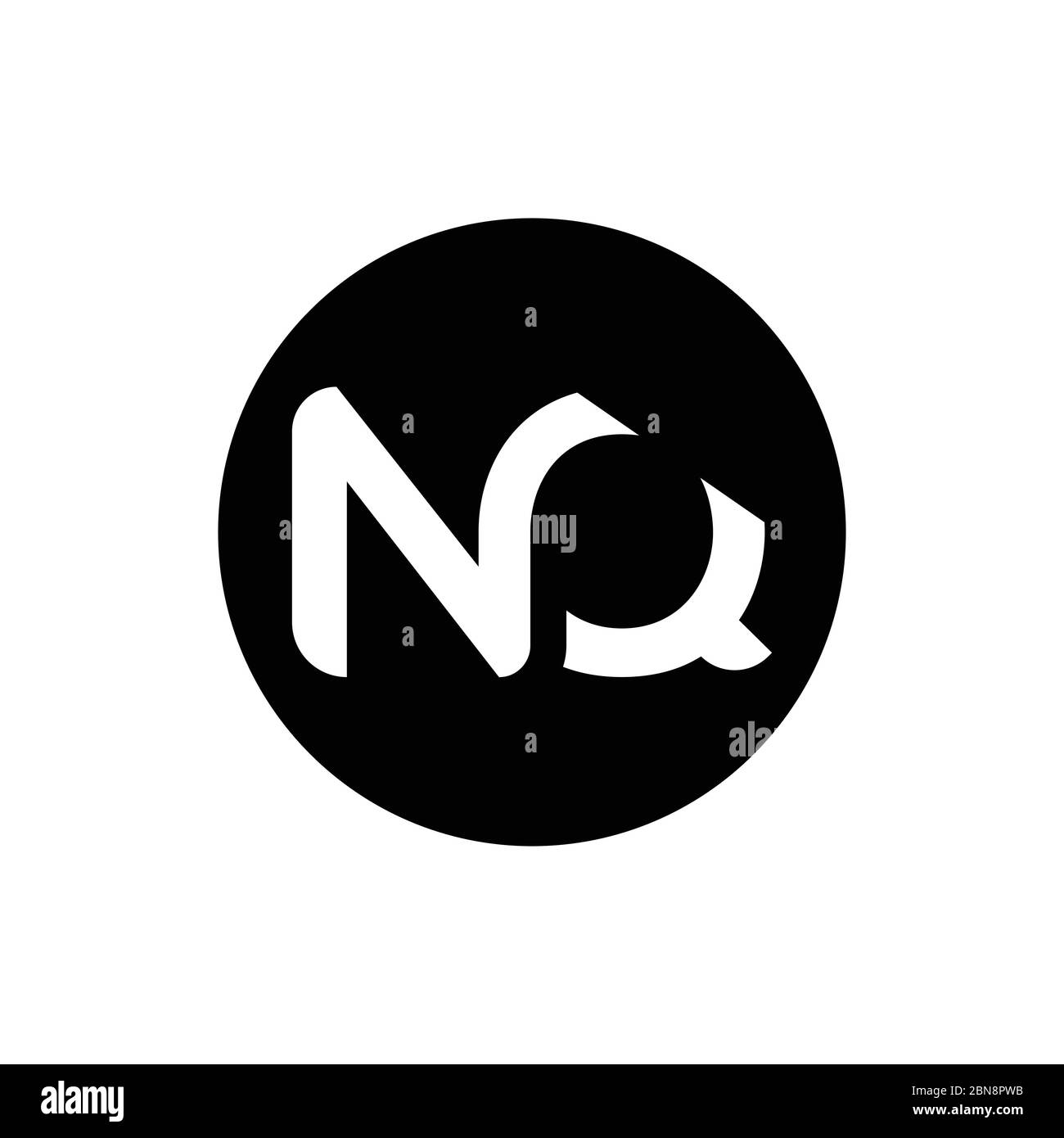Initial Letter NQ Logo Design Vector Template. Creative Abstract NQ ...