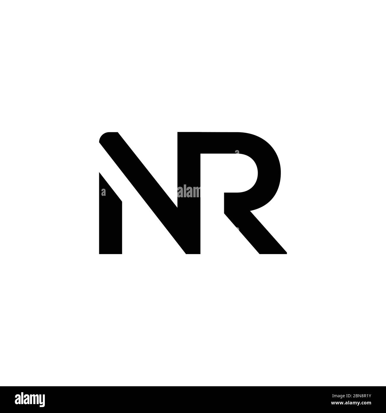 Initial Letter NR Logo Design Vector Template. Creative Abstract NR ...