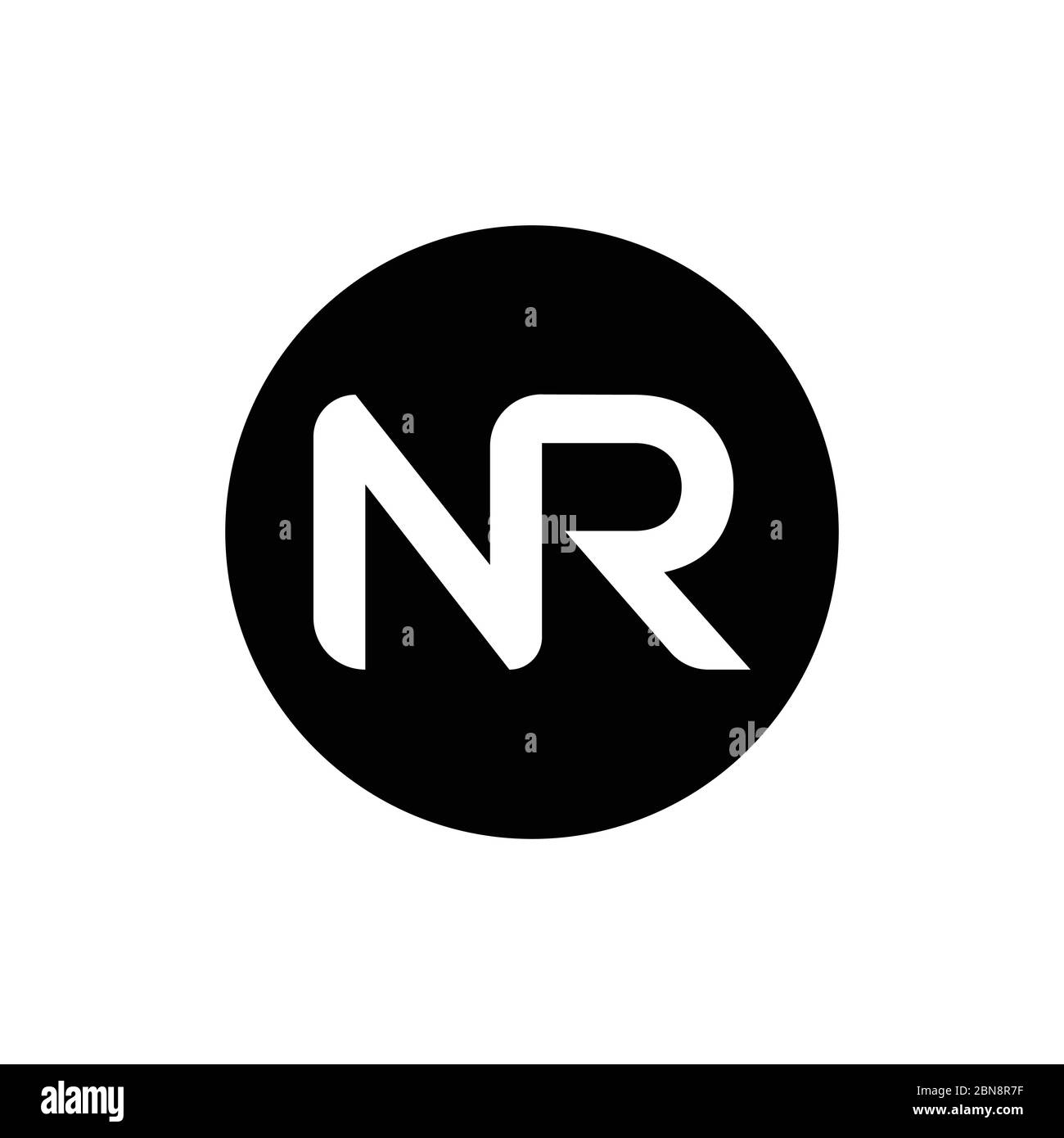 Initial Letter NR Logo Design Vector Template. Creative Abstract NR ...