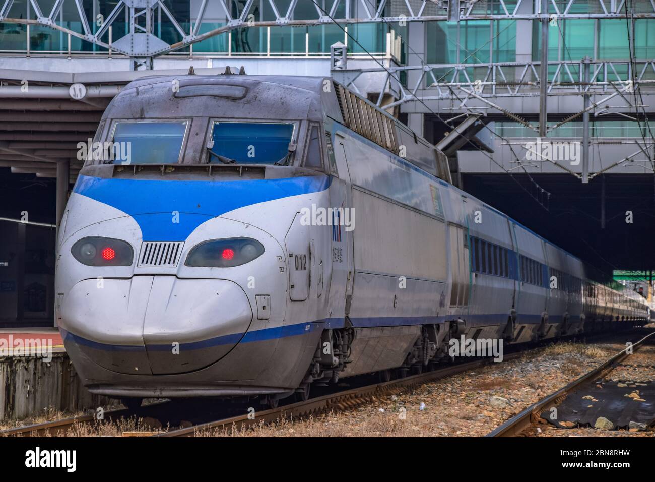Busan,South Korea 1/18/2020 Korail Korea High Speed Rail KTX Trains in ...