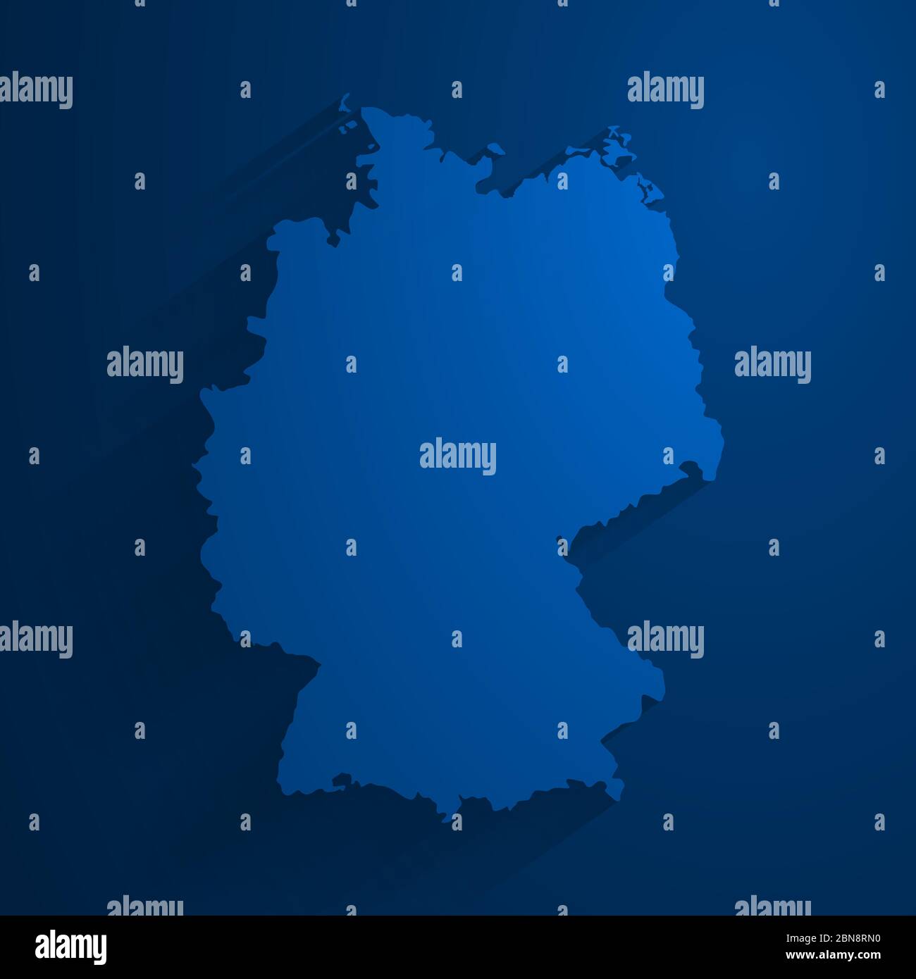 Simple blue Germany map technology background, vector, illustration ...