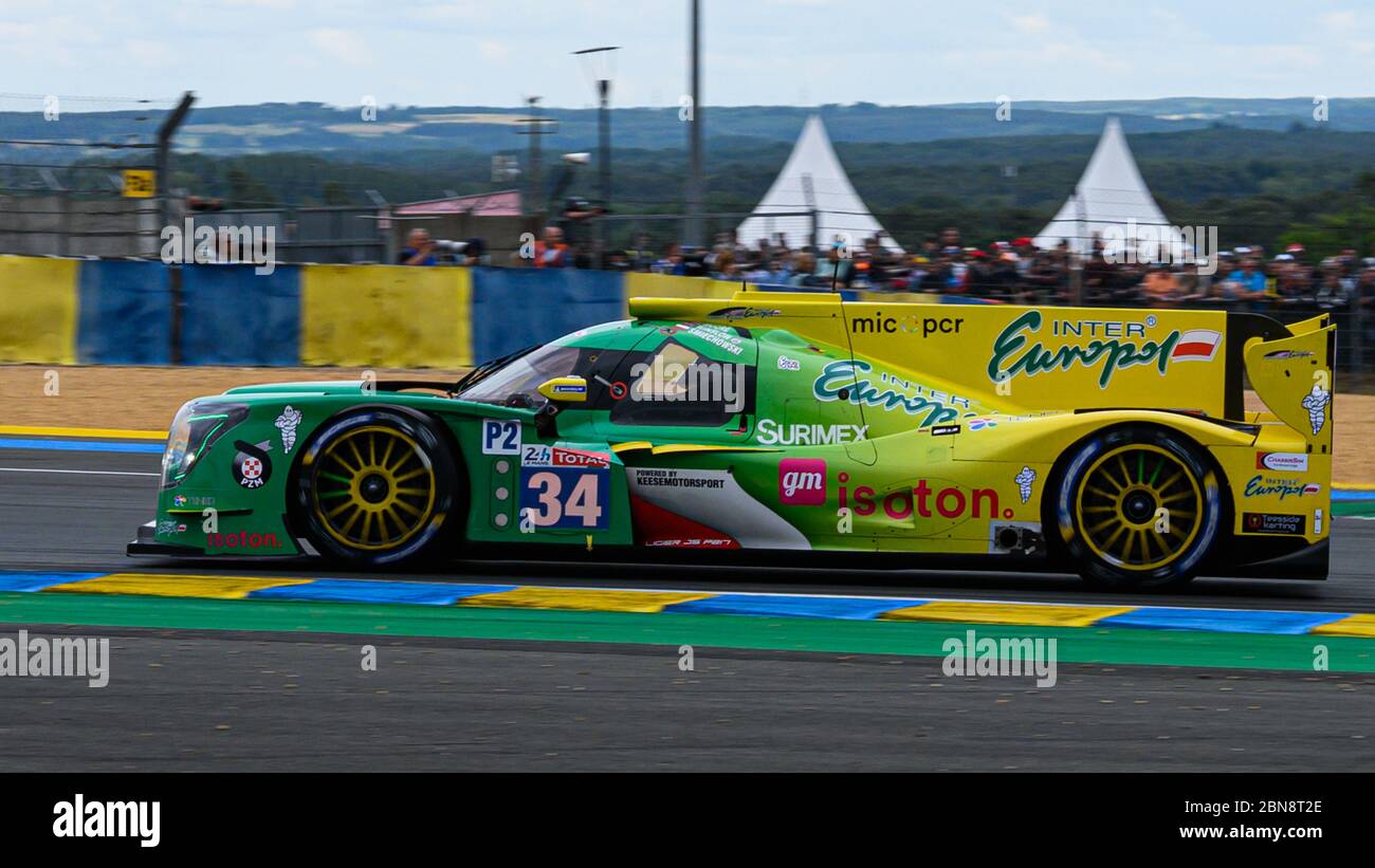 Le Mans / France - June 15-16 2019: 24 hours of Le Mans, Inter Europol ...