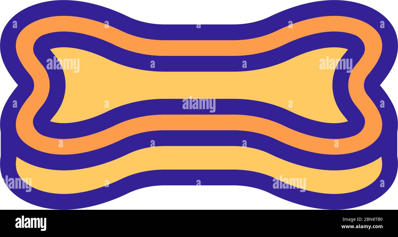 game bone for dog icon vector outline illustration Stock Vector Image ...