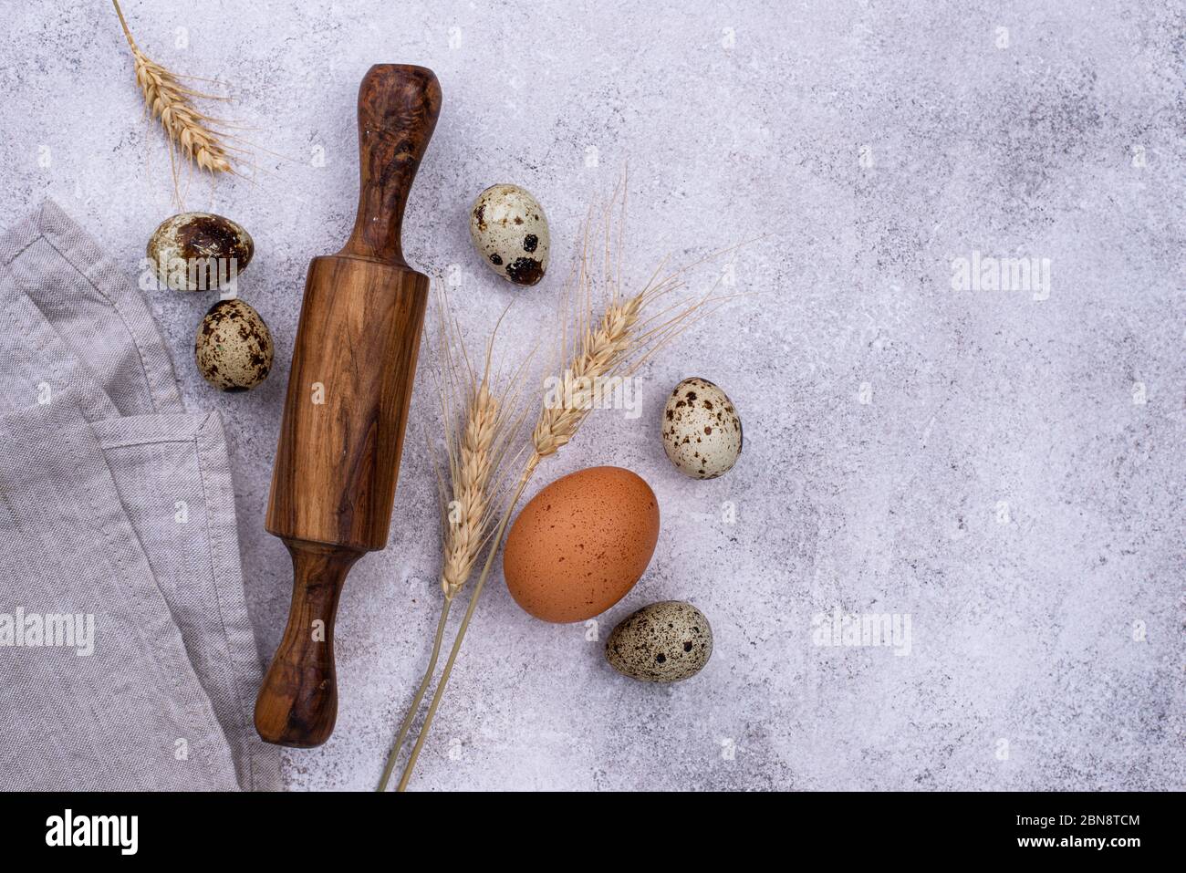 Baking concept with rolling pin Stock Photo - Alamy