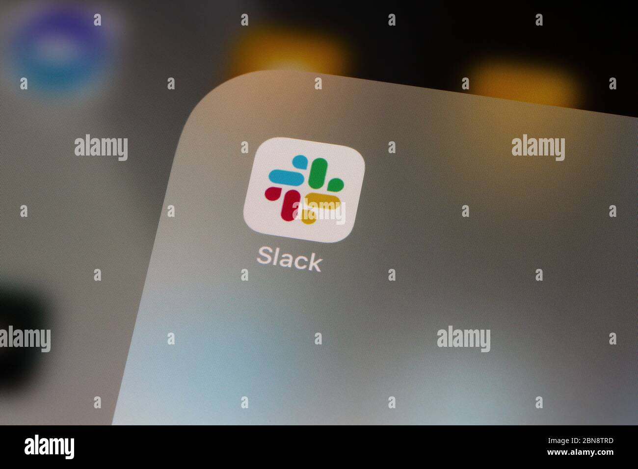 Ostersund, Sweden - May 13, 2020: Slack app icon. Slack is a B2B ...