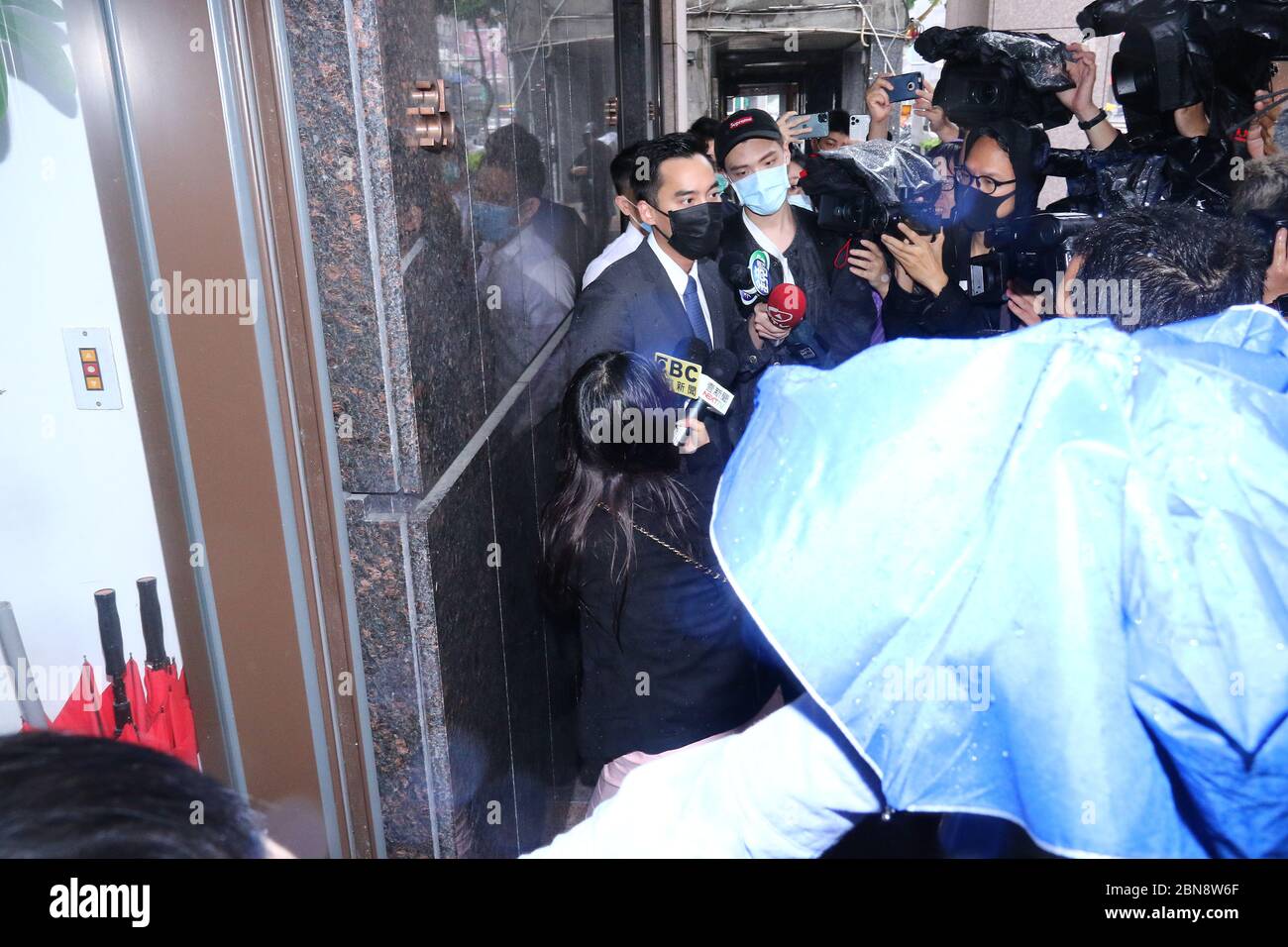 Taipei. 12th May, 2020. Michael Lai receives the interview to talk ...