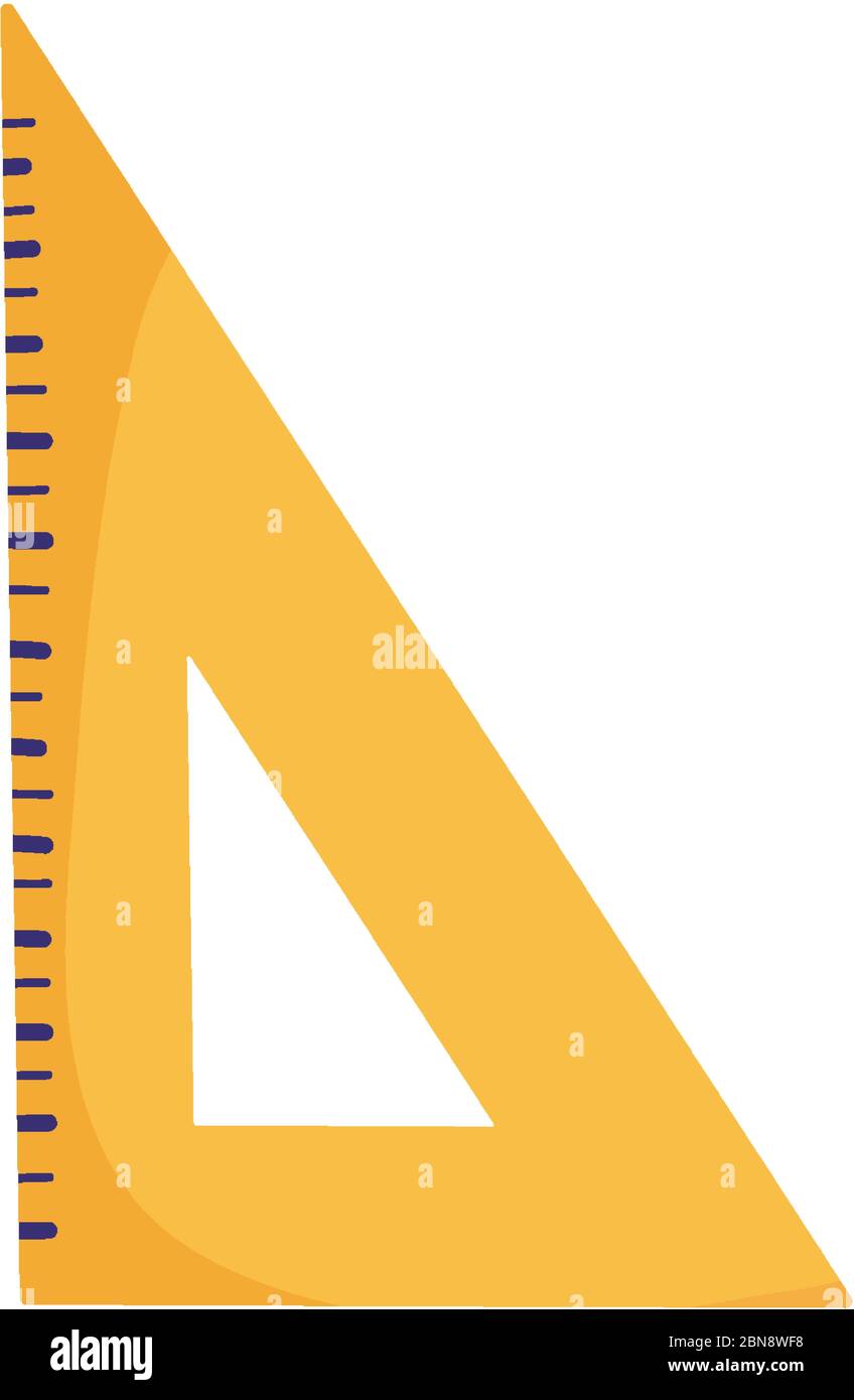 school triangle ruler measure isolated icon design vector illustration ...