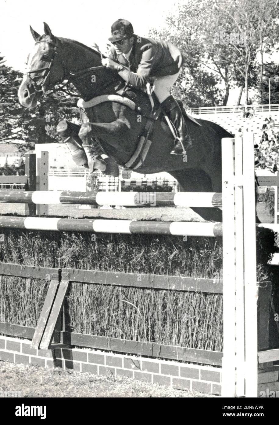 Jim Day (CAN) riding Canadian Club, La Baule, France, 1970 Stock Photo ...