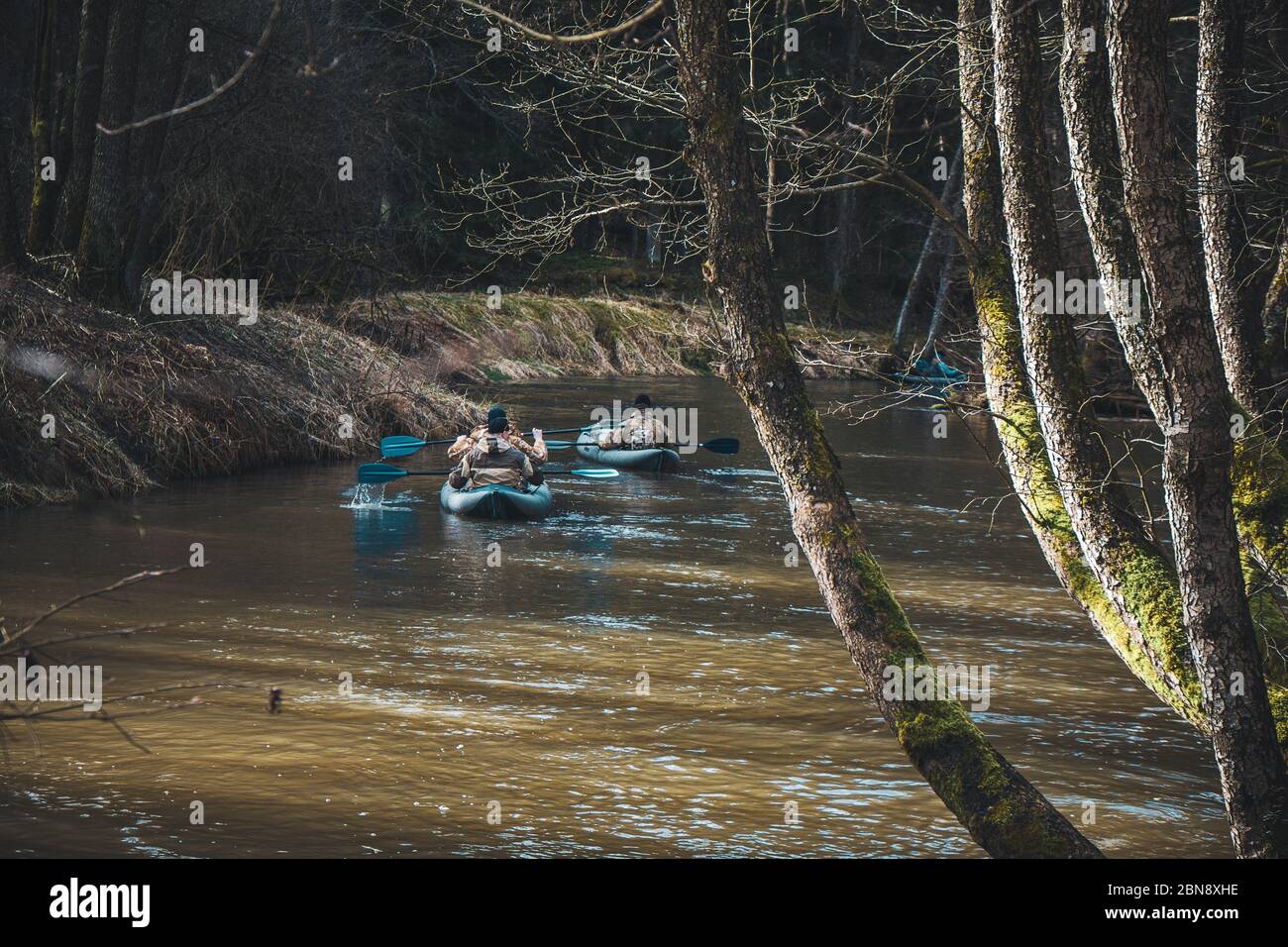 Canoe flooded forest hi-res stock photography and images - Alamy