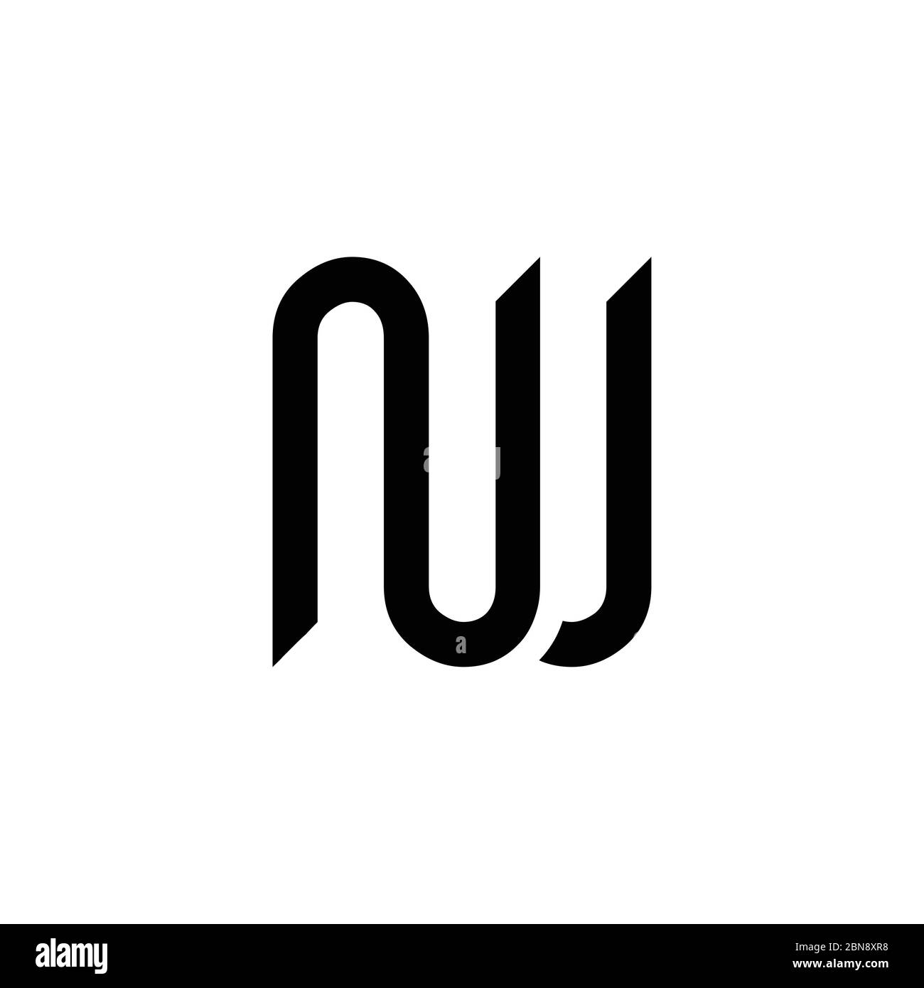 Initial Letter NW Logo Design Vector Template. Creative Abstract NW ...