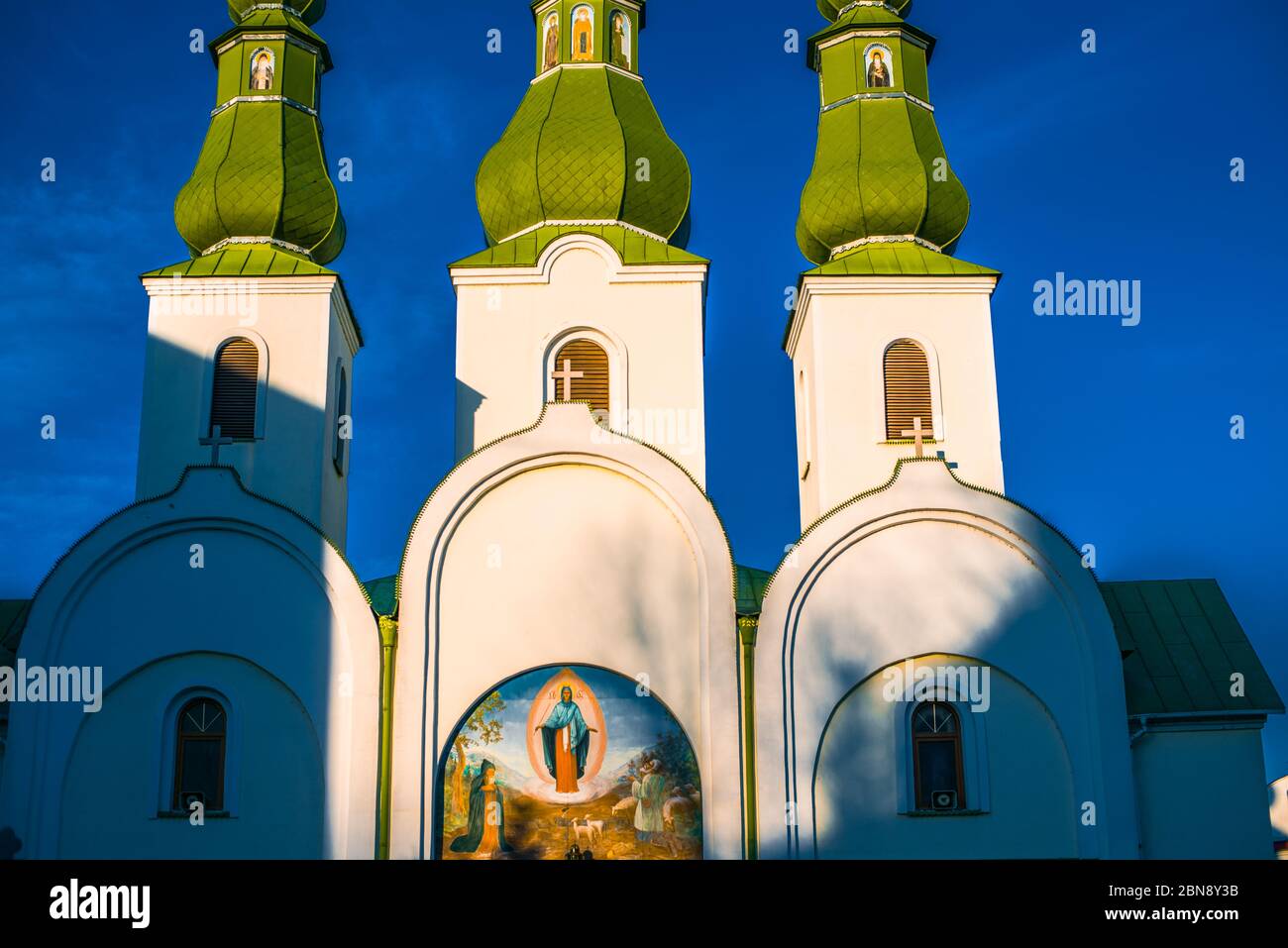 Green catholic church hi-res stock photography and images - Alamy