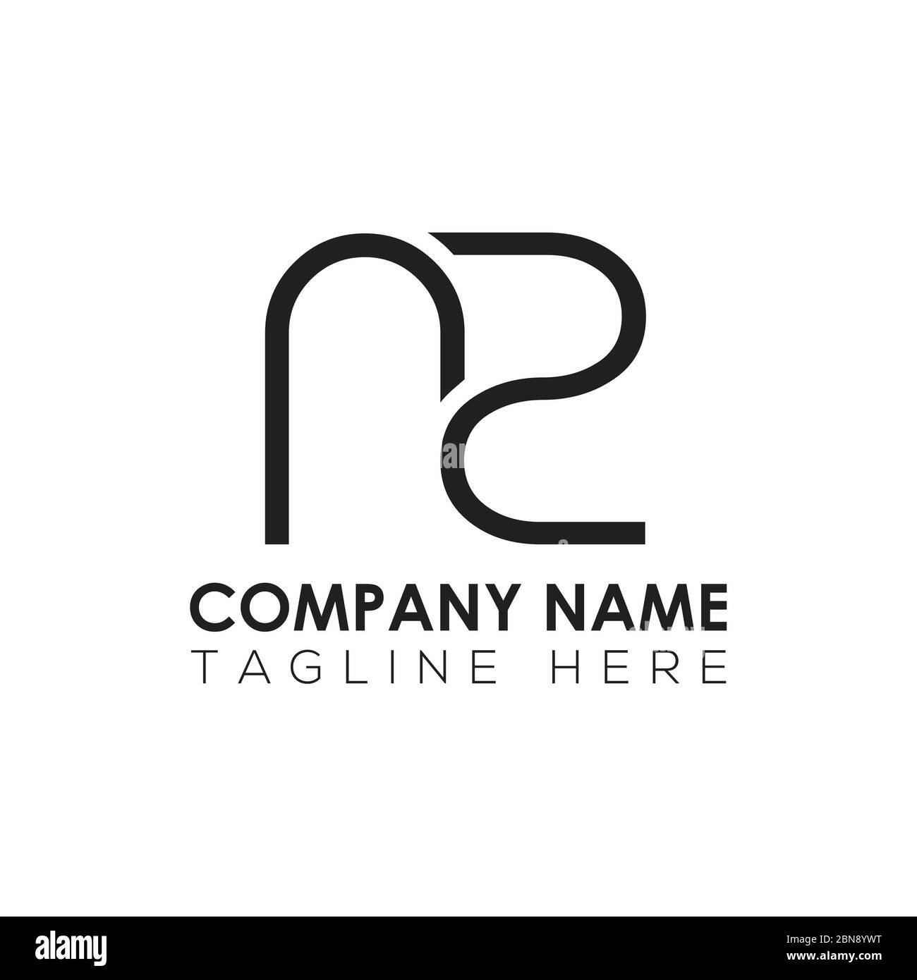 Initial Letter NZ Logo Design Vector Template. Creative Abstract NZ ...