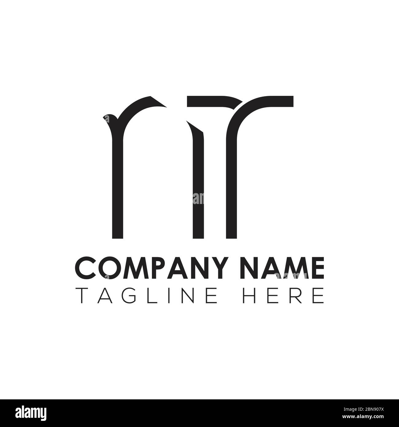 Initial Letter NT Logo Design Vector Template. Creative Abstract NT ...