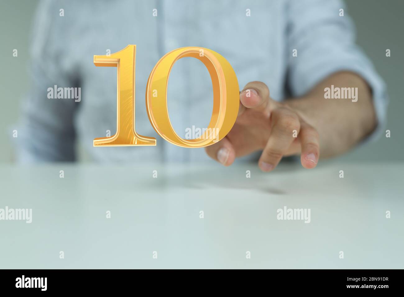 A 10 Anniversary 3d numbers. Poster template for Celebrating 10th ...