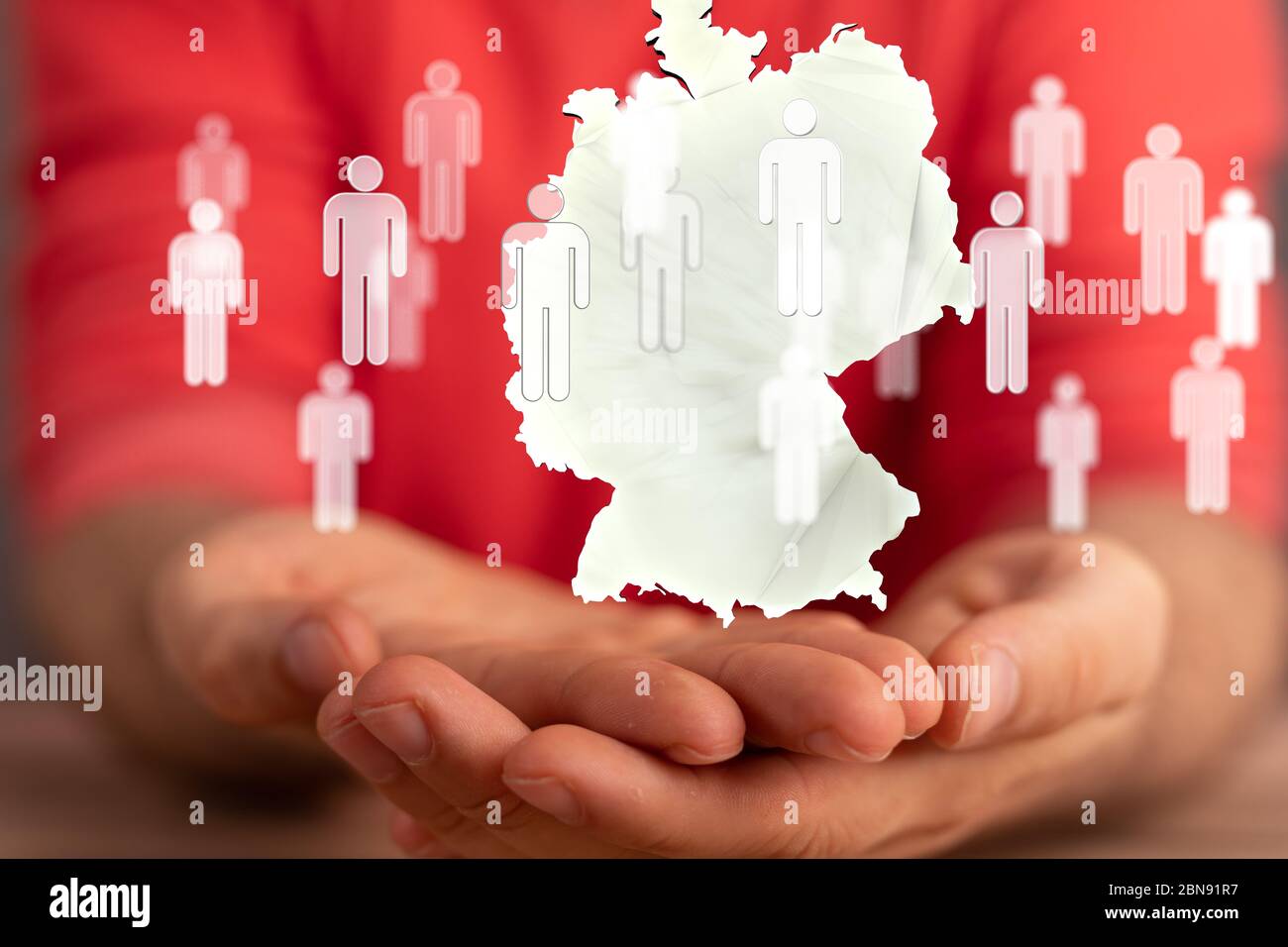 A Map - Germany - 3D-Illustration digital Stock Photo - Alamy